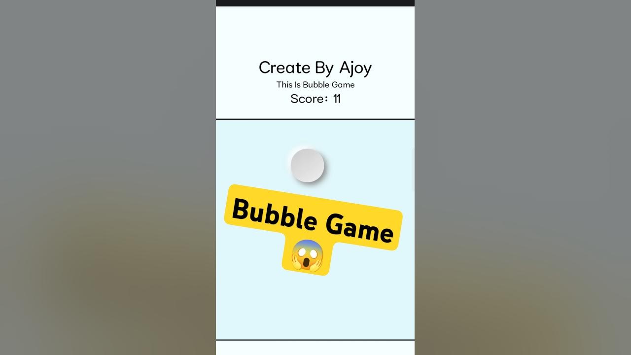 Bubble Game In Html Css Javascript 😱 Shorts Ytshorts Javascript Shortvideo
