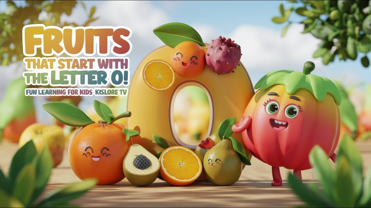 🍊🍈 Fruits That Start with the Letter O! | Fun Learning for Kids ...