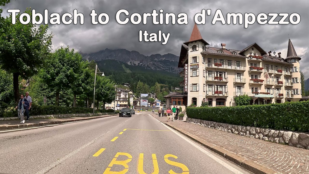 Toblach To Cortina d'Ampezzo In Italy 🇮🇹 | Road Trip In Stunning 4K ...