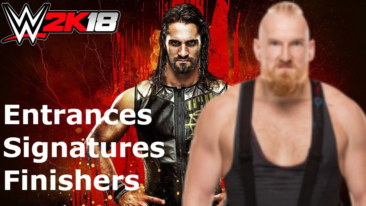 WWE 2K18 Alexander Wolfe: Entrance/Signatures/Finishers - YouTube