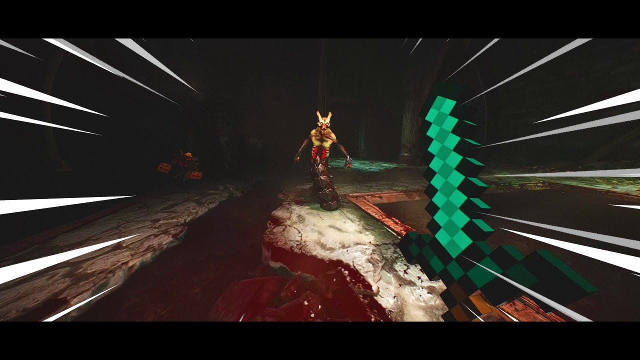 Minecraft Diamond Sword in DOOM Eternal??! - YouTube