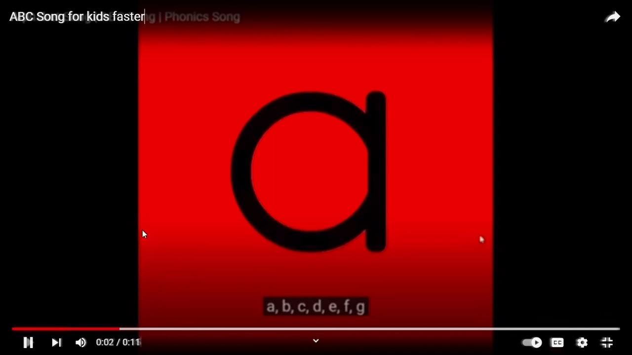 ABC Song for kids Faster faster - YouTube