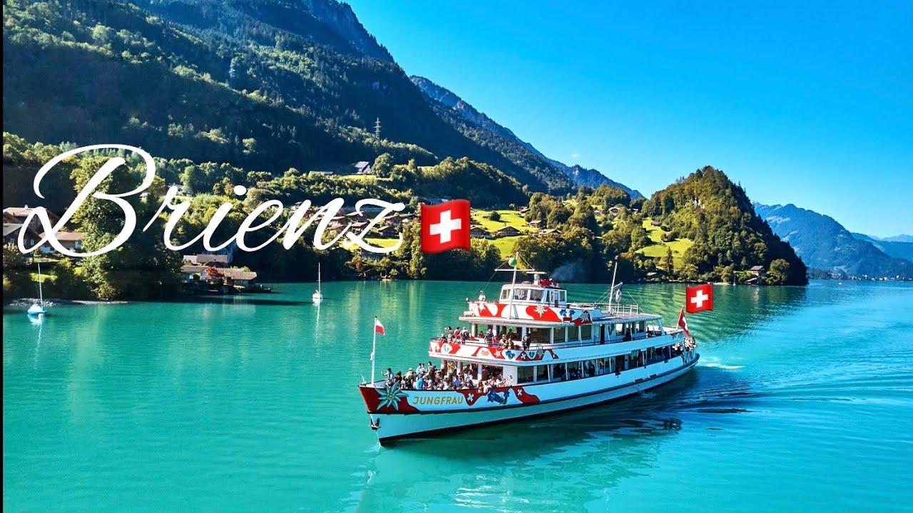 Brienz🇨🇭Sky-Blue Lake 🚂 Stunning Views Alps on a Red Steam Train in ...