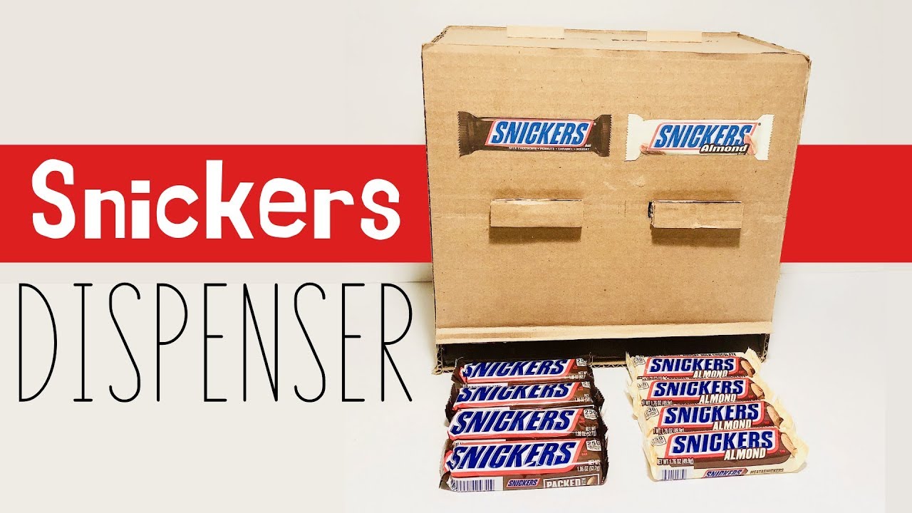DIY: How to Make a Snickers Dispenser Vending Machine - YouTube
