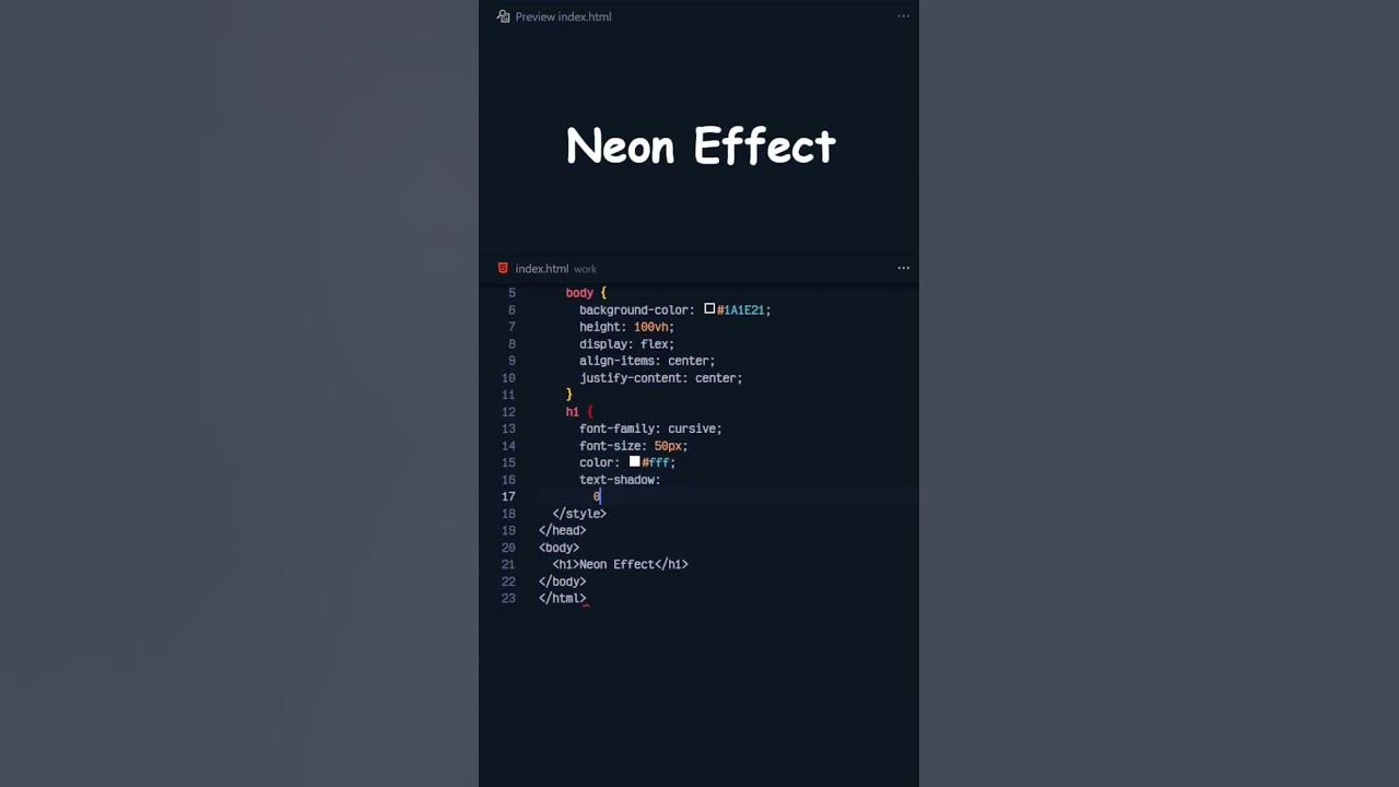Neon Text Effect And Shadow Html Css Htmltutorial Text Buttonhovereffect Hasthemes Html