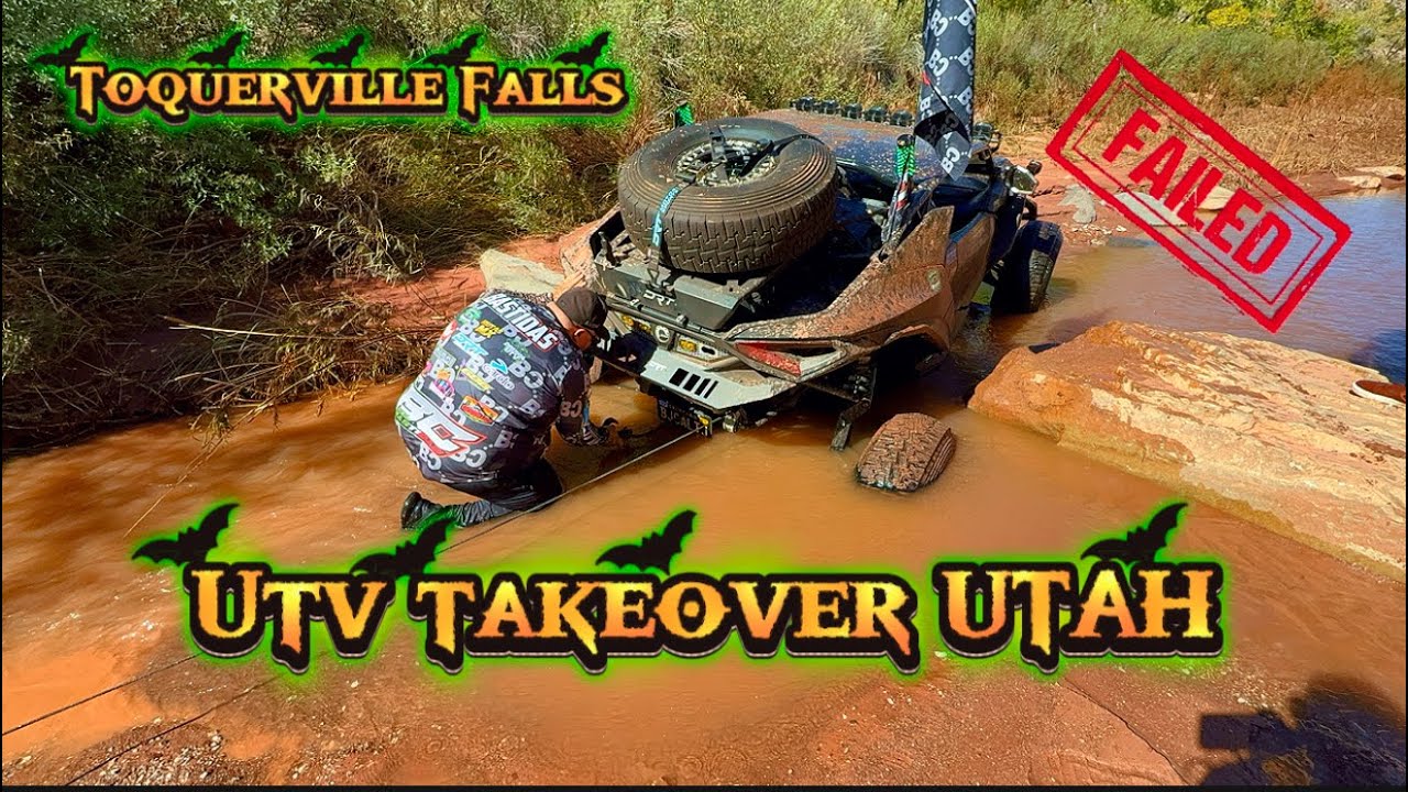 WE BROKE THE CAN-AM! Extreme Mudding at Toquerville Falls, UTV Takeover ...