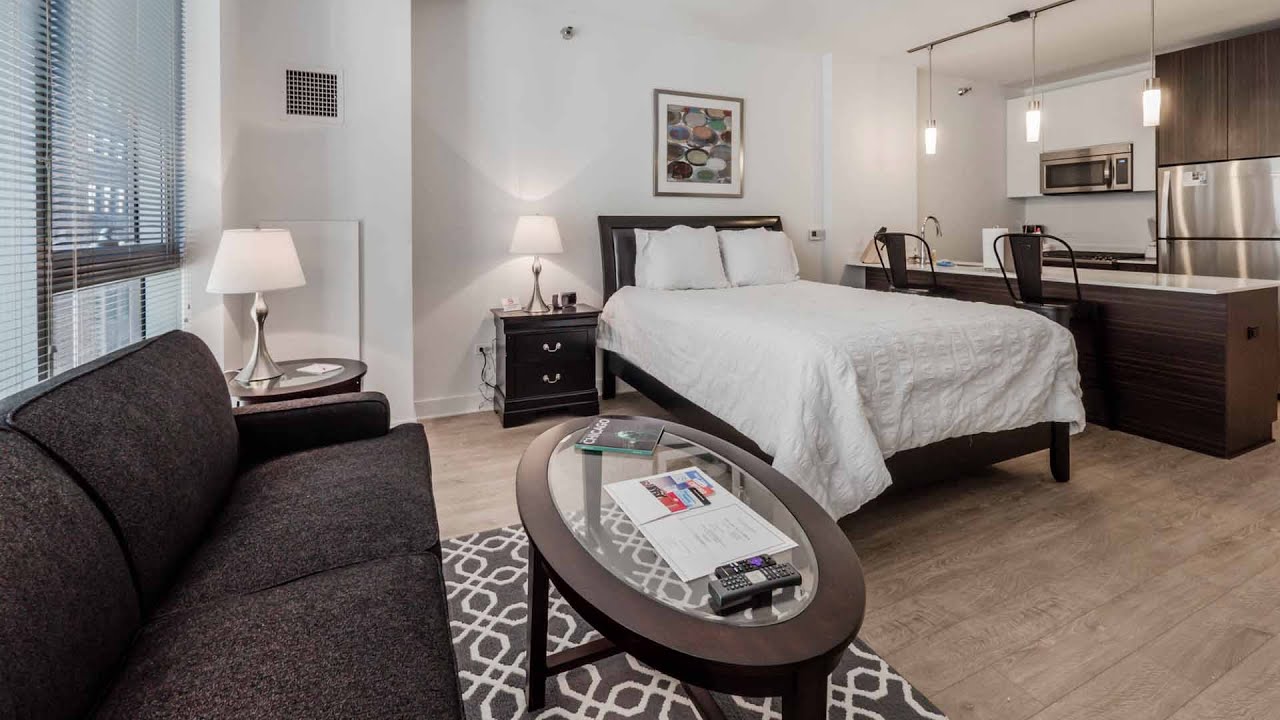 Tour a Suite Home Chicago studio at the luxurious new MILA tower - YouTube