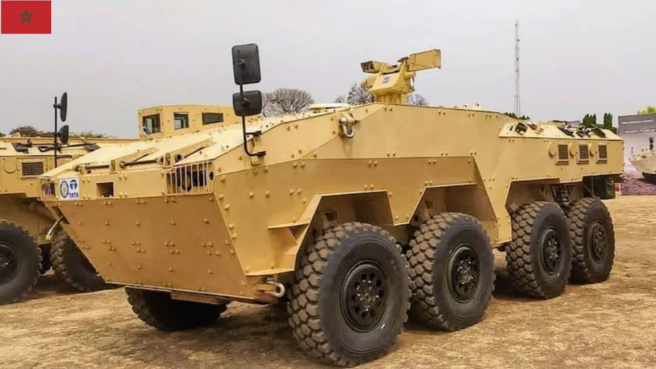 India begins delivery of WhAP 8x8 armored vehicles to Morocco - YouTube
