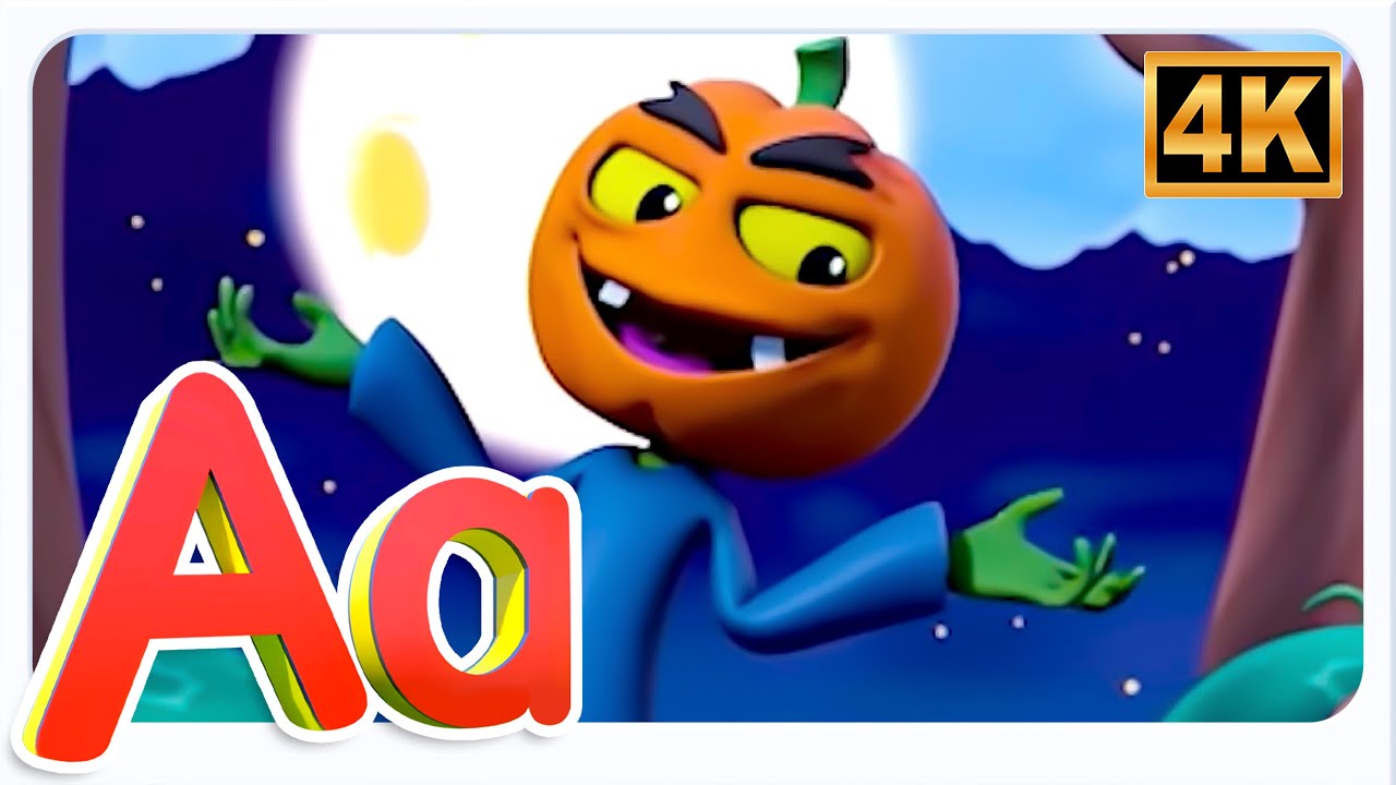 There's A Scary Pumpkin | Halloween Song and Rhyme for Kids - YouTube