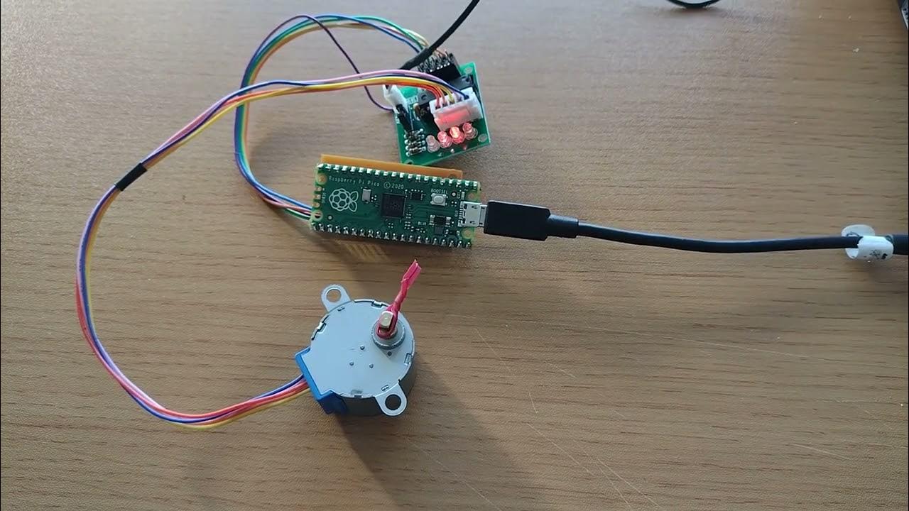 Stepping motor controlled by Raspberry pi pico - YouTube
