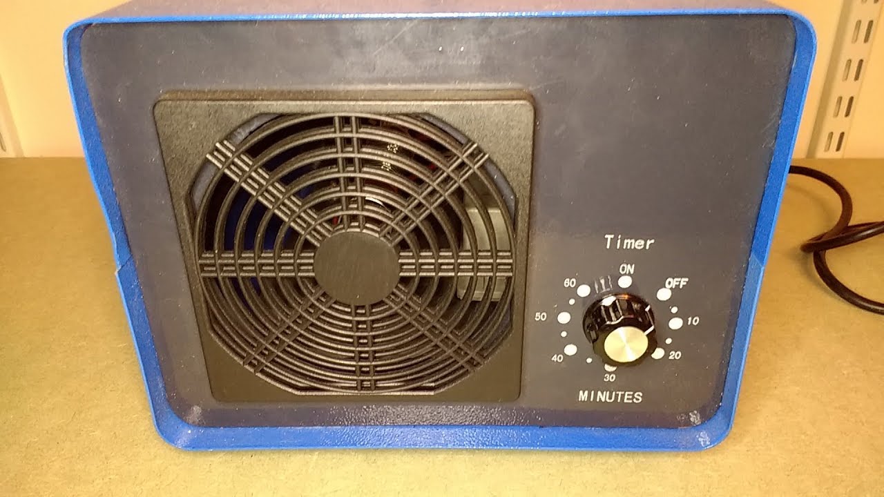 Inside an ozone room deodoriser. - YouTube