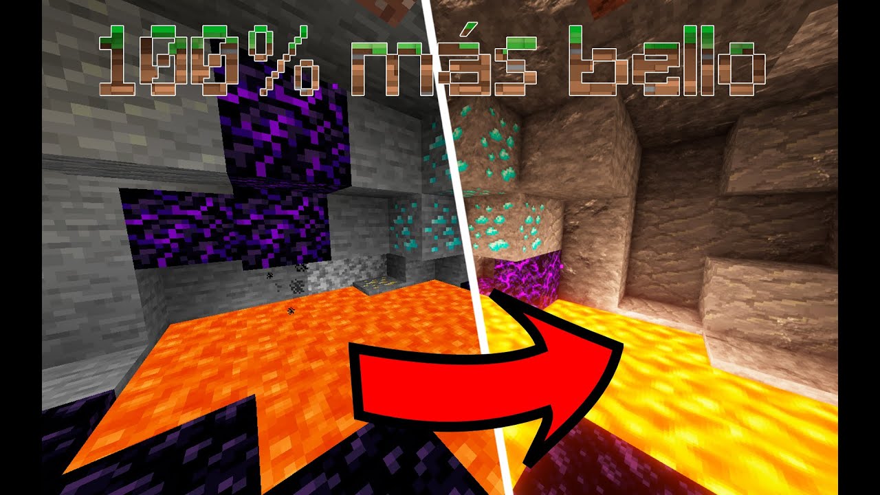 CÓMO DESCARGAR Y USAR RESOURCE/TEXTURE PACKS EN MINECRAFT - YouTube