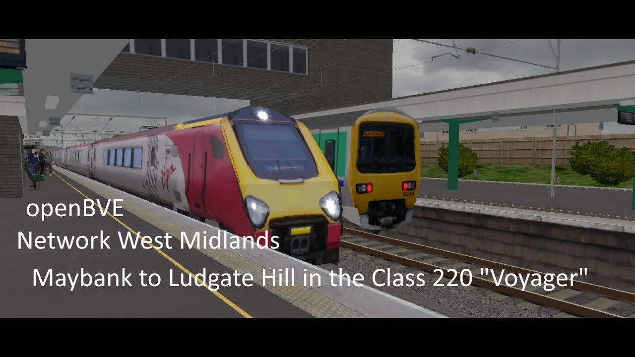 OpenBVE Cab Ride - Virgin Class 220 "Voyager" - Network West-Midlands ...