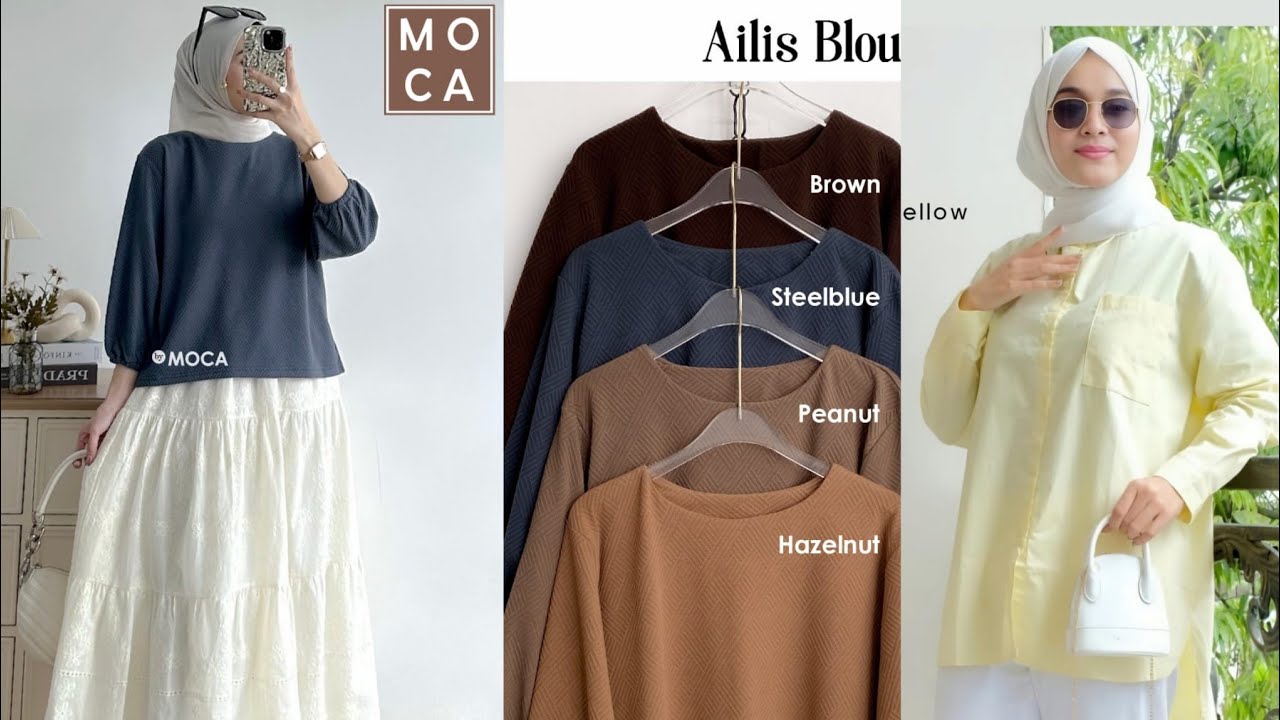 Baju blouse dan tunik import model kece - YouTube