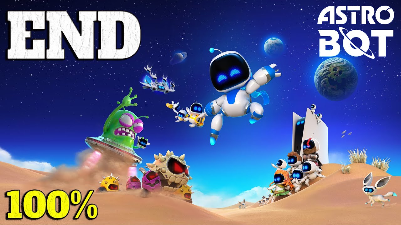 Astro Bot ENDING 100% Walkthrough Full Gameplay - All Collectibles ...