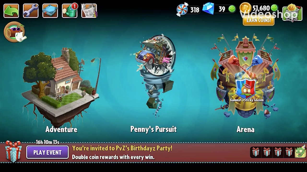 Plants vs Zombies 2 | Arena Battles - YouTube