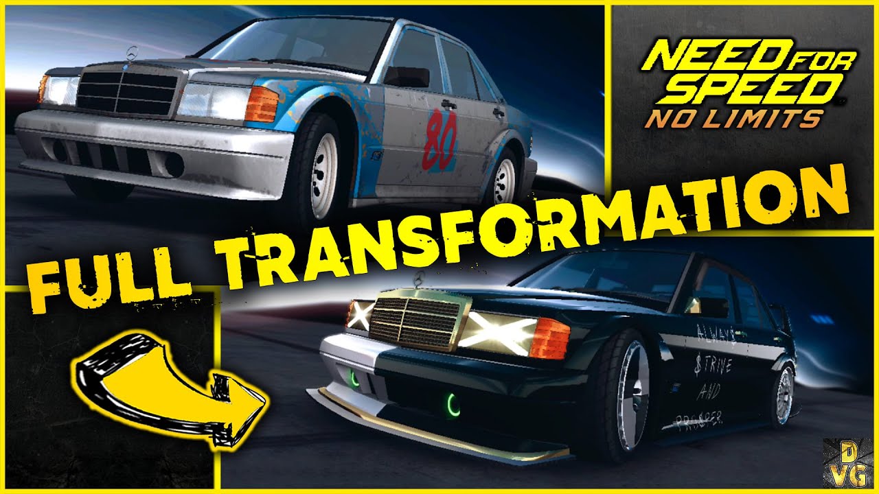 NFS No Limits | Zero to Hero Mercedes-Benz 190 E 2.5-16 Evolution II ...