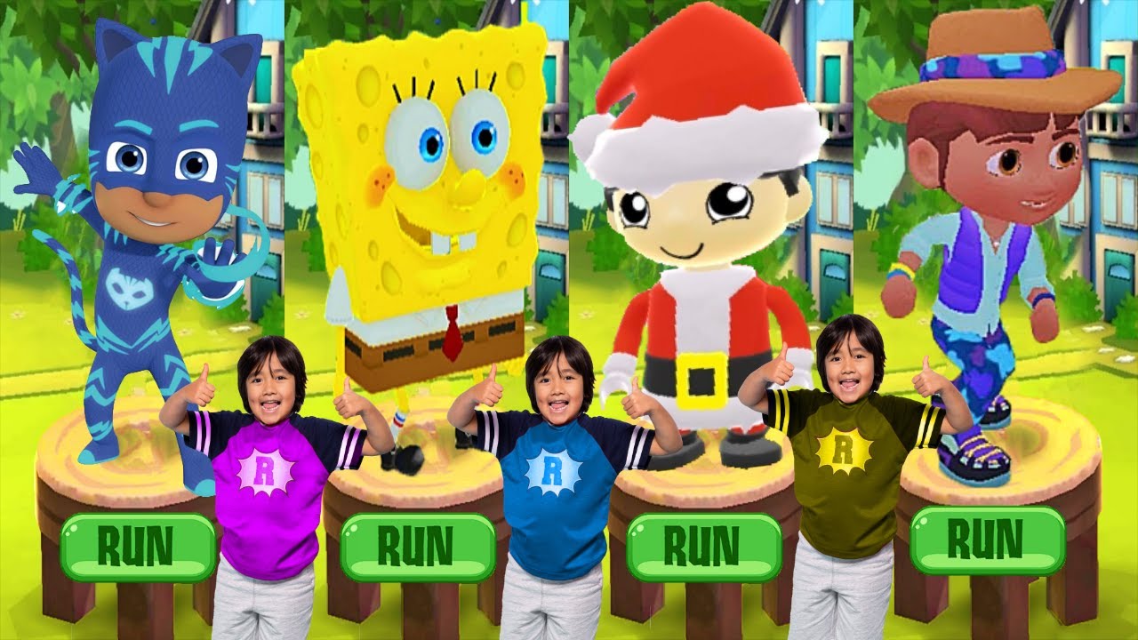 Tag with Ryan Christmas Update Santa Ryan vs PJ Masks Catboy vs Ridley ...