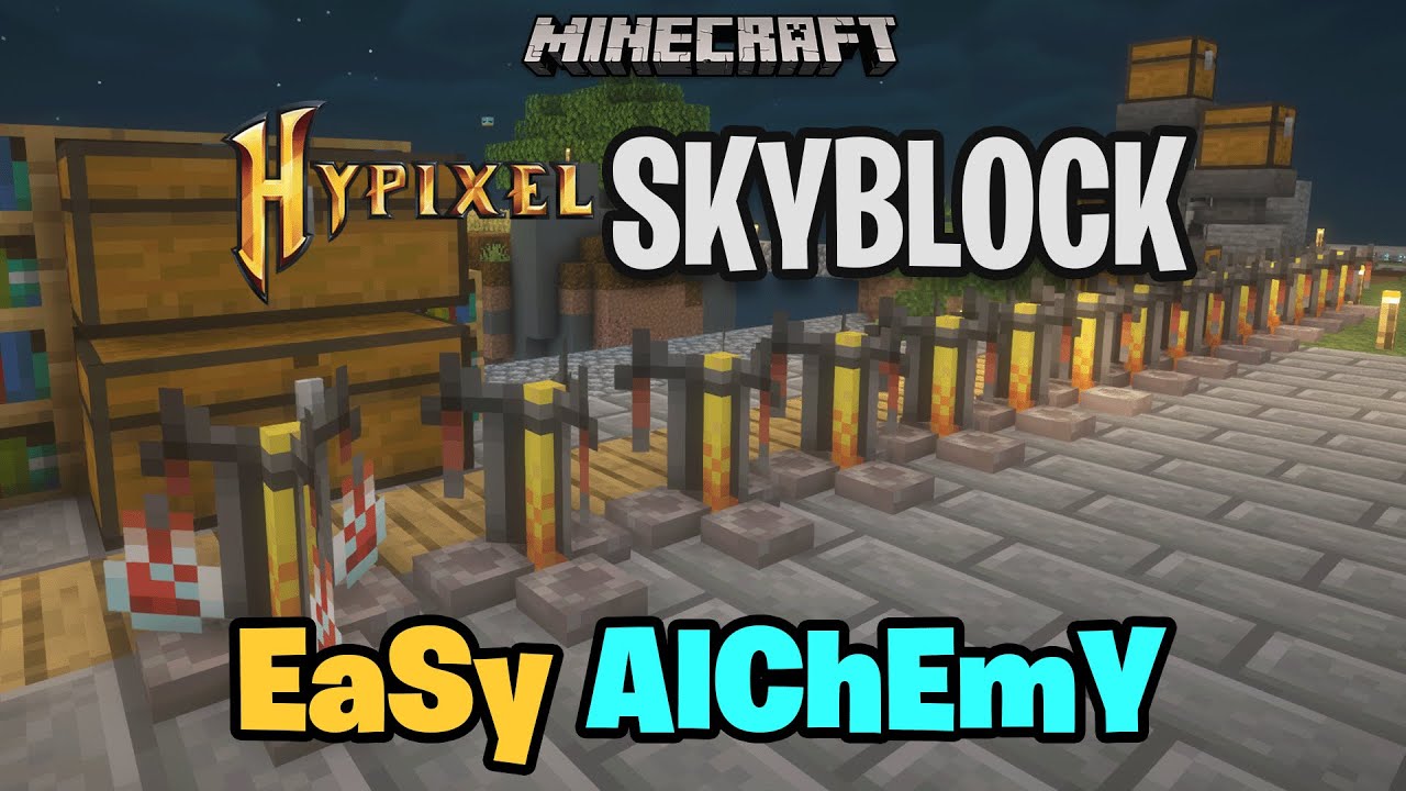 Hypixel Skyblock: Easy Alchemy Skill - YouTube