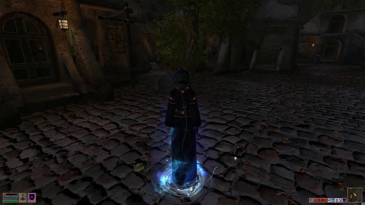 morrowind - spell mod - lightning shield - YouTube