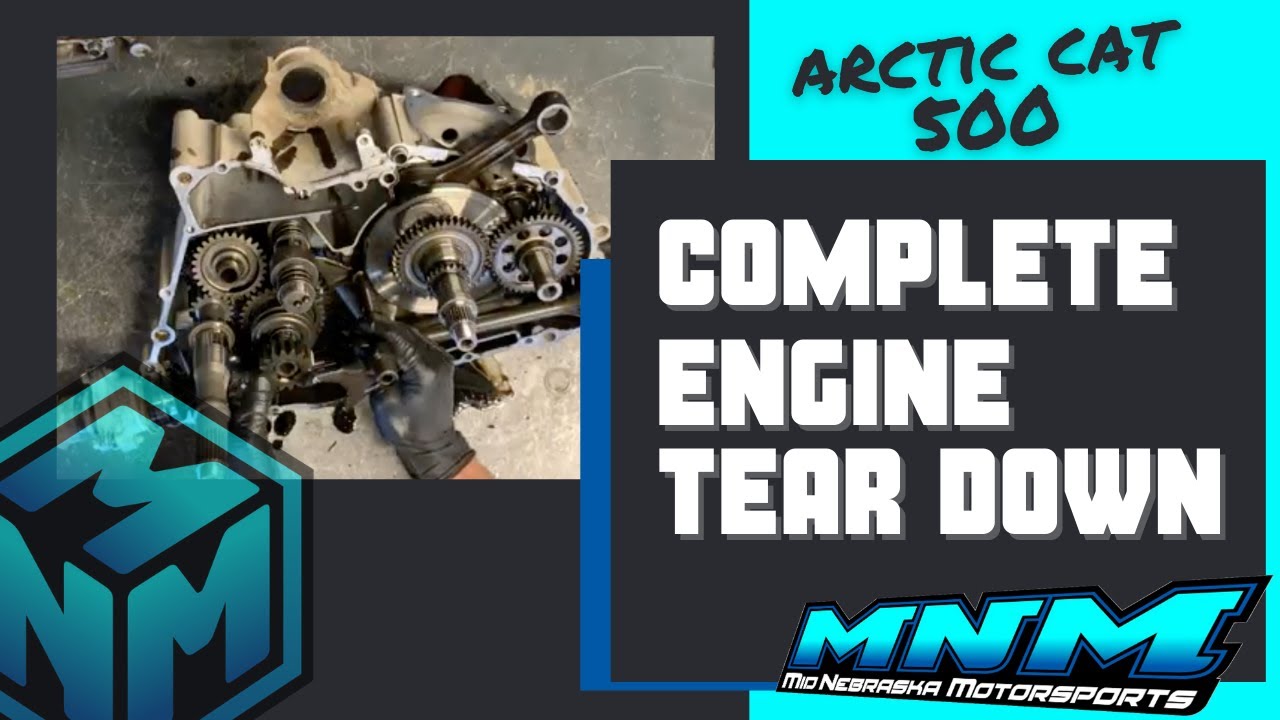 Suzuki Vinson / Arctic Cat 500 - Complete Engine Tear Down Motor ...