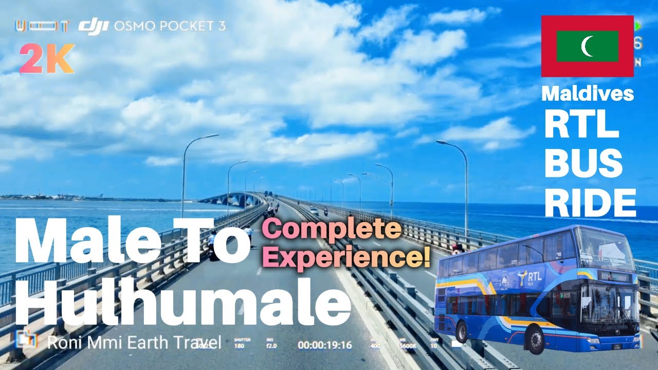 Male to Hulhumale RTL Bus Tour Stunning Ocean Views Maldives Tourism # ...