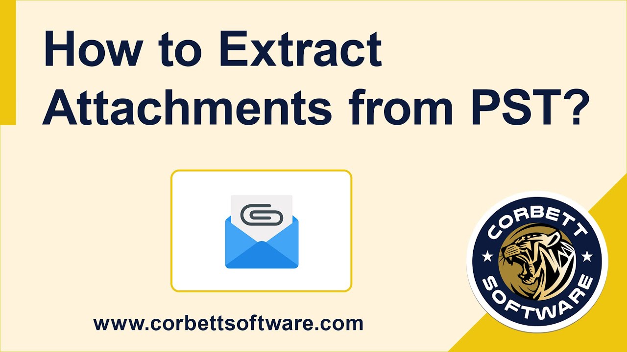 How to Extract Attachments from PST File without Outlook – Know the ...