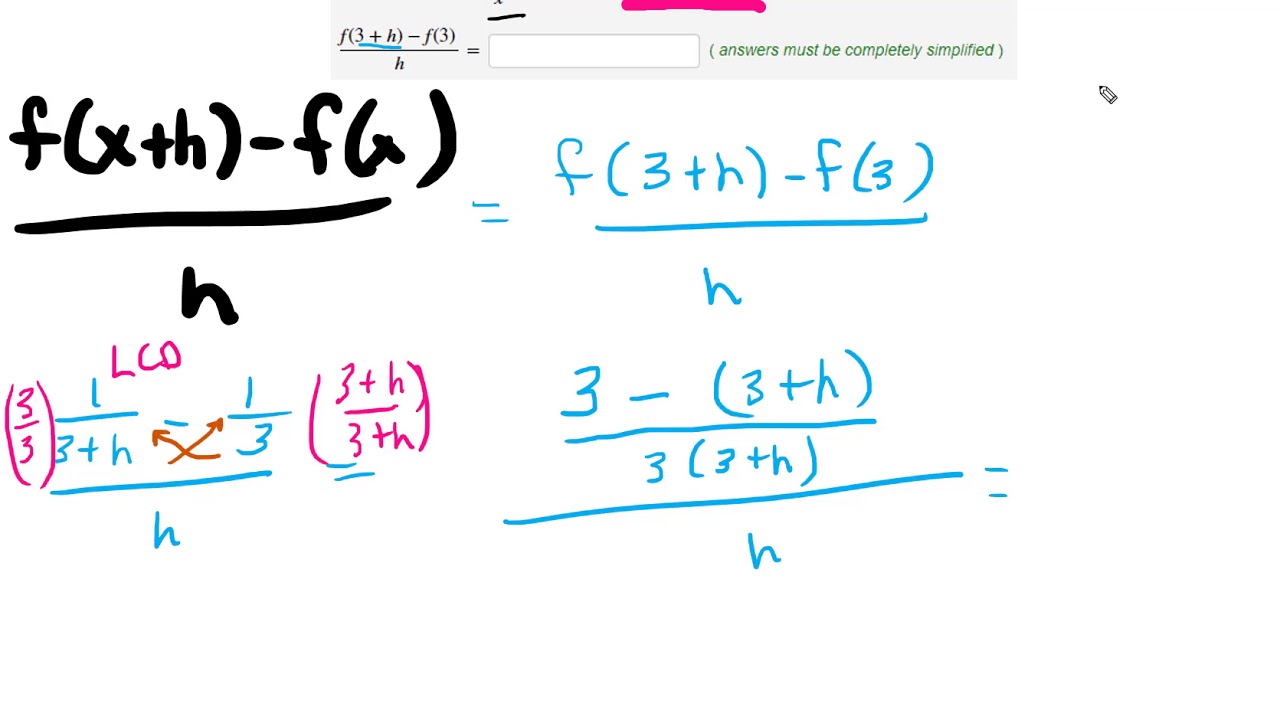 MAT1193 Difference Quotient YouTube mat1193-difference-quotient-youtube