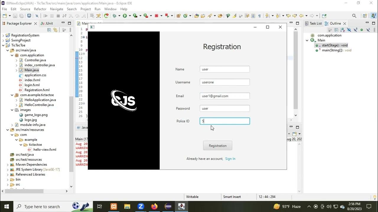 Tic-tac- toe game using javafx - YouTube