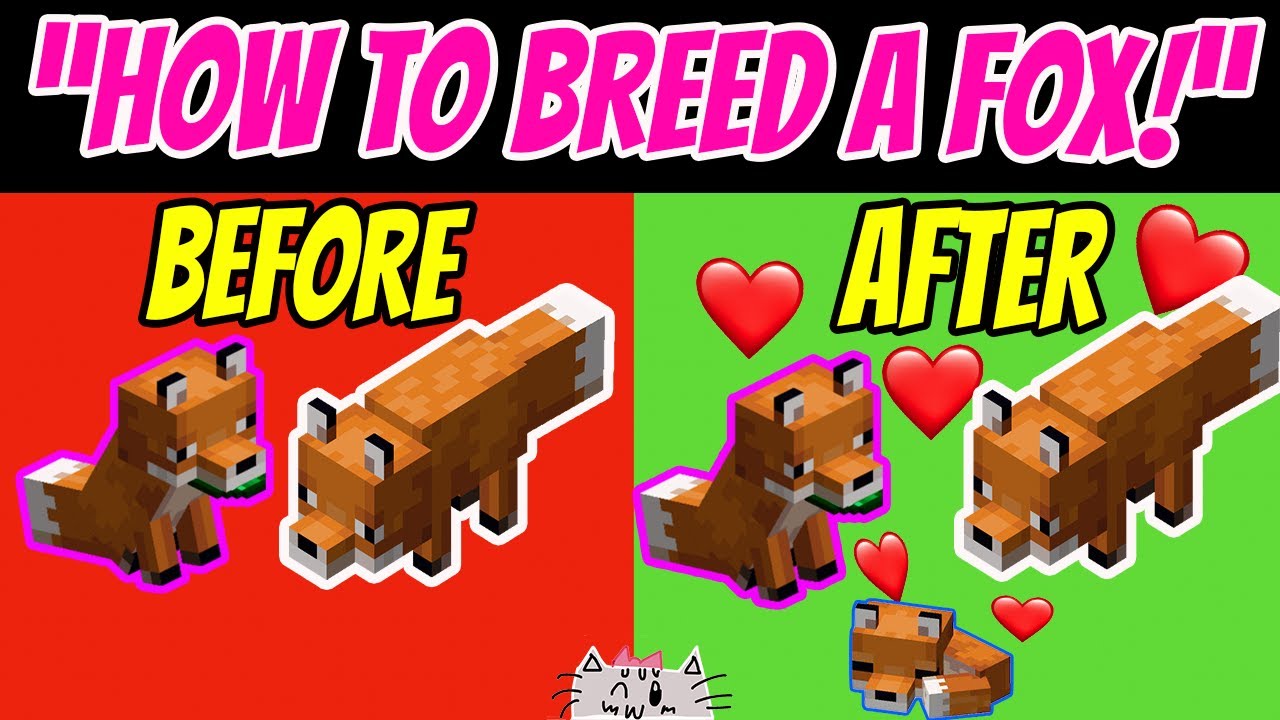 How to breed a Fox In Minecraft! How to make Baby Foxes #MinecraftFox ...