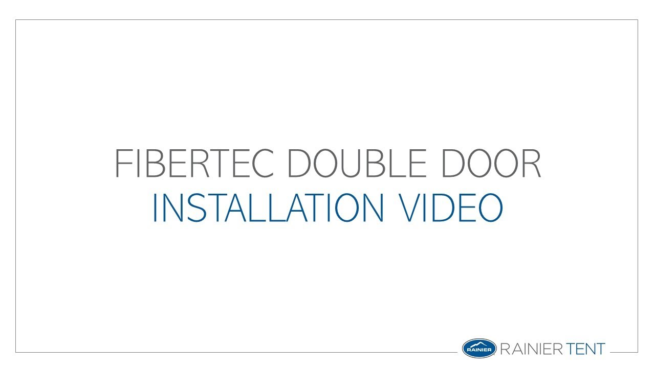Rainier - Fibertec door Installation Video - YouTube