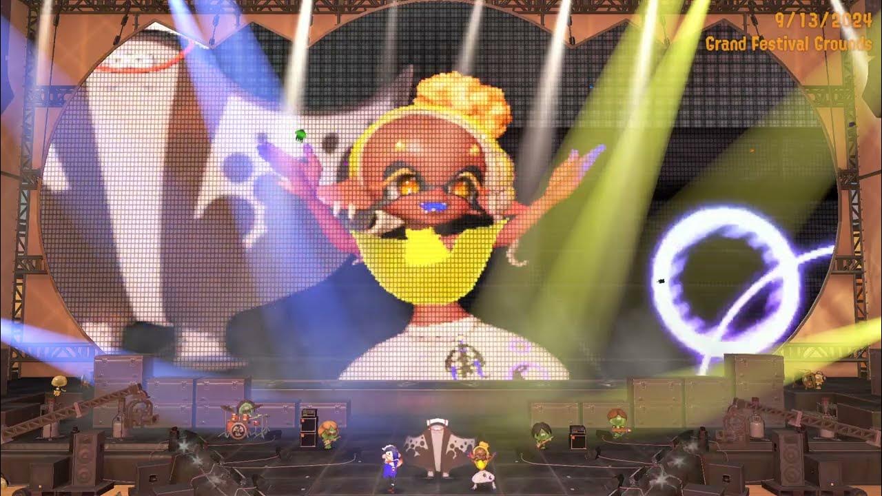 Splatoon 3 Grand Fest Giant Clam Stage Wide View Deep Cut Anarchy Rainbow - YouTube