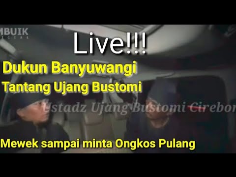 Ujang Bustomi. Menghajar Dukun Banyuwangi yg datang menantang Adu kesaktian.
