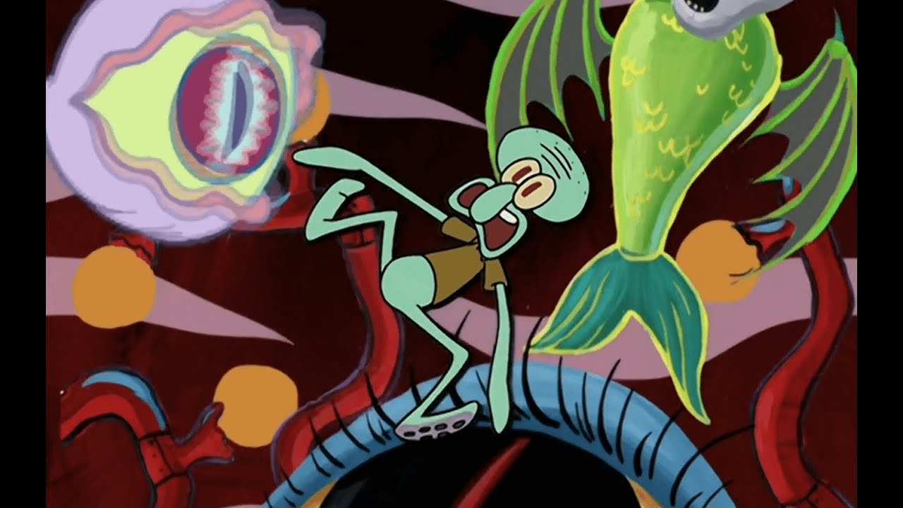 Squidward turn the lights off - YouTube