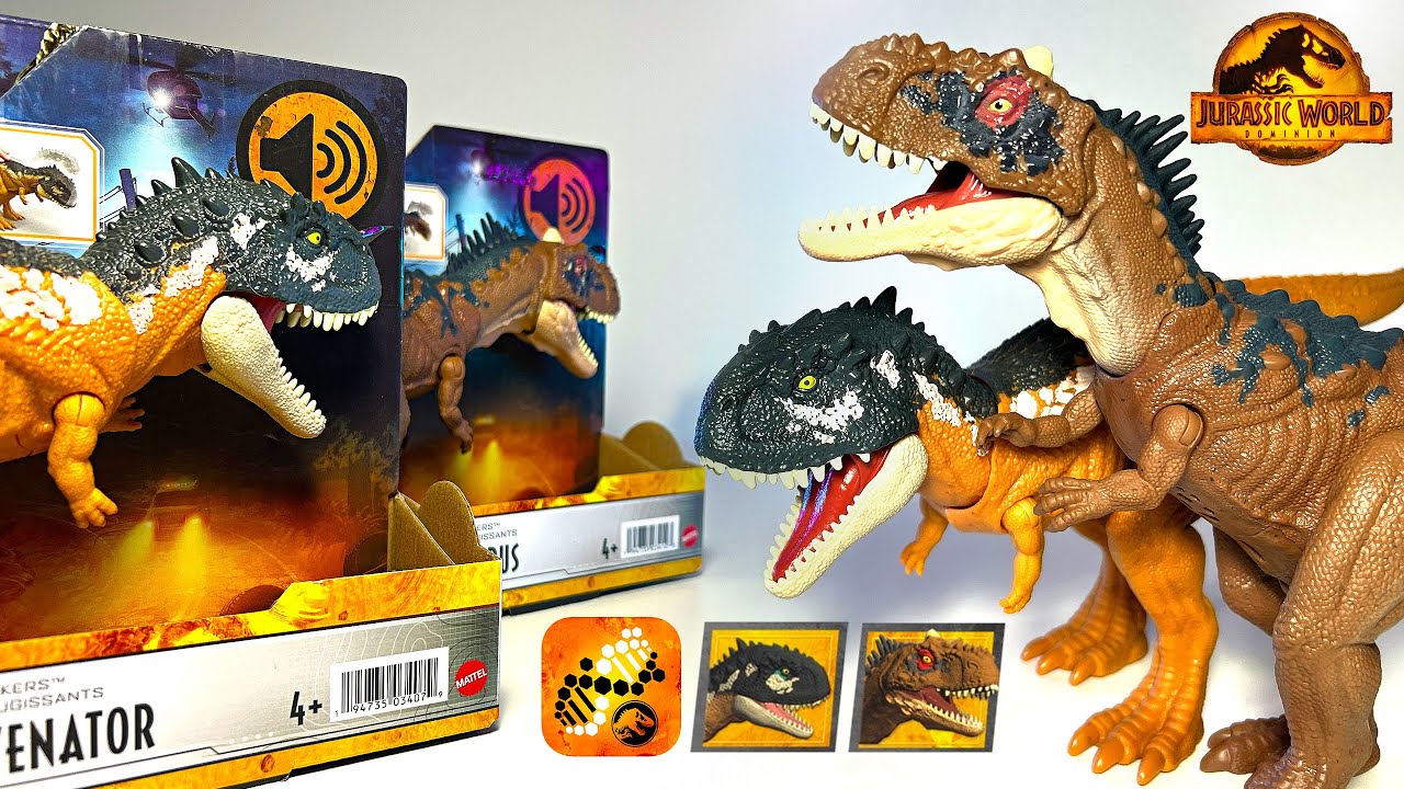 Jurassic World Dominion Toys Rajasaurus & Skorpiovenator & ALL Jurassic ...
