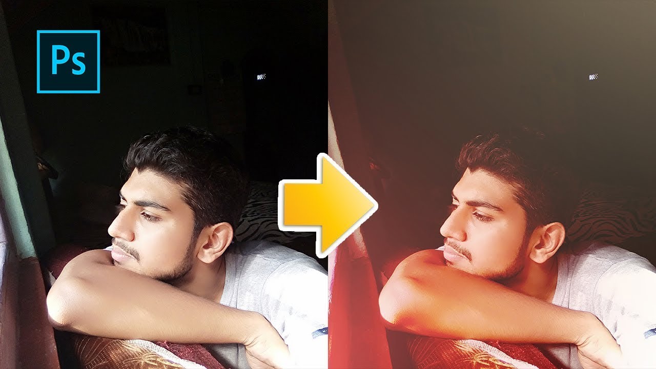 Photoshop Tutorial How To Create a Cinematic Red Light Photo Effect ...