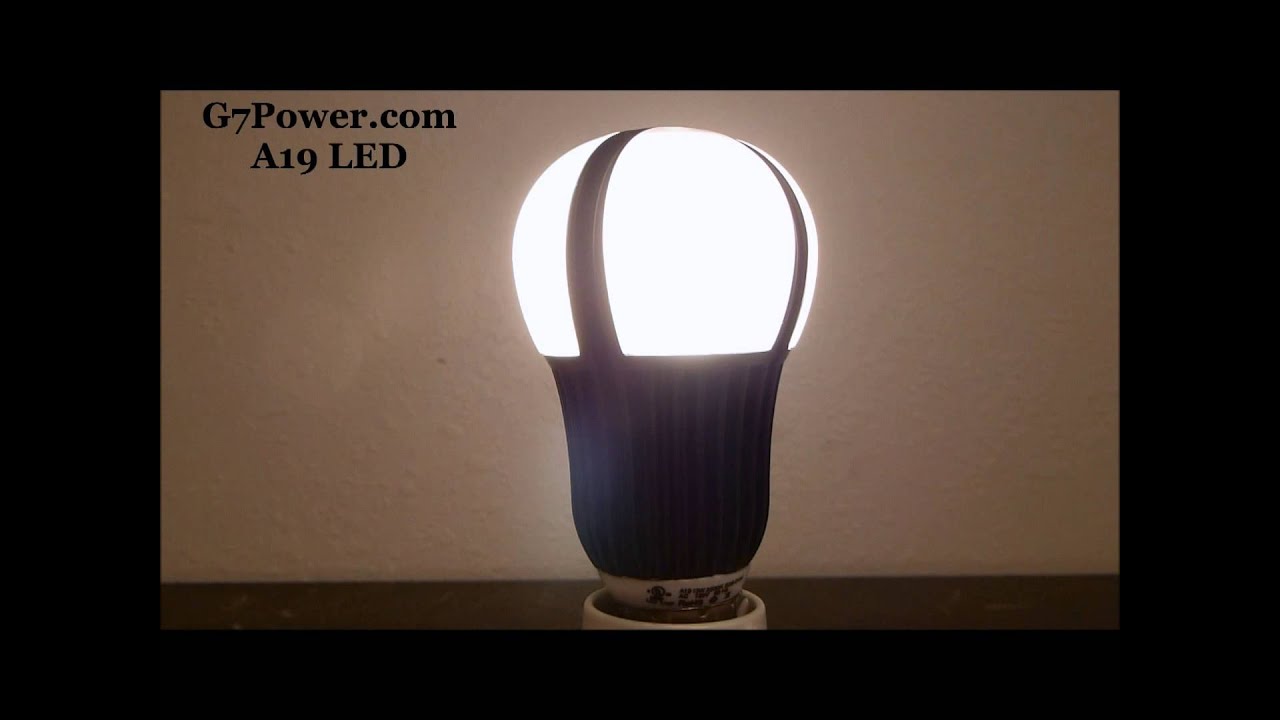 G7 Power A19 LED light bulb - YouTube