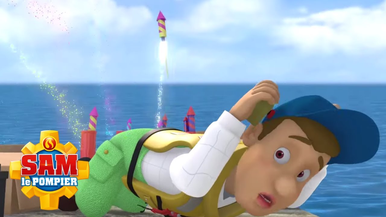 Mike Flood met sur un feu d'artifice! | Sam le Pompier ⭐️ Dessins ...