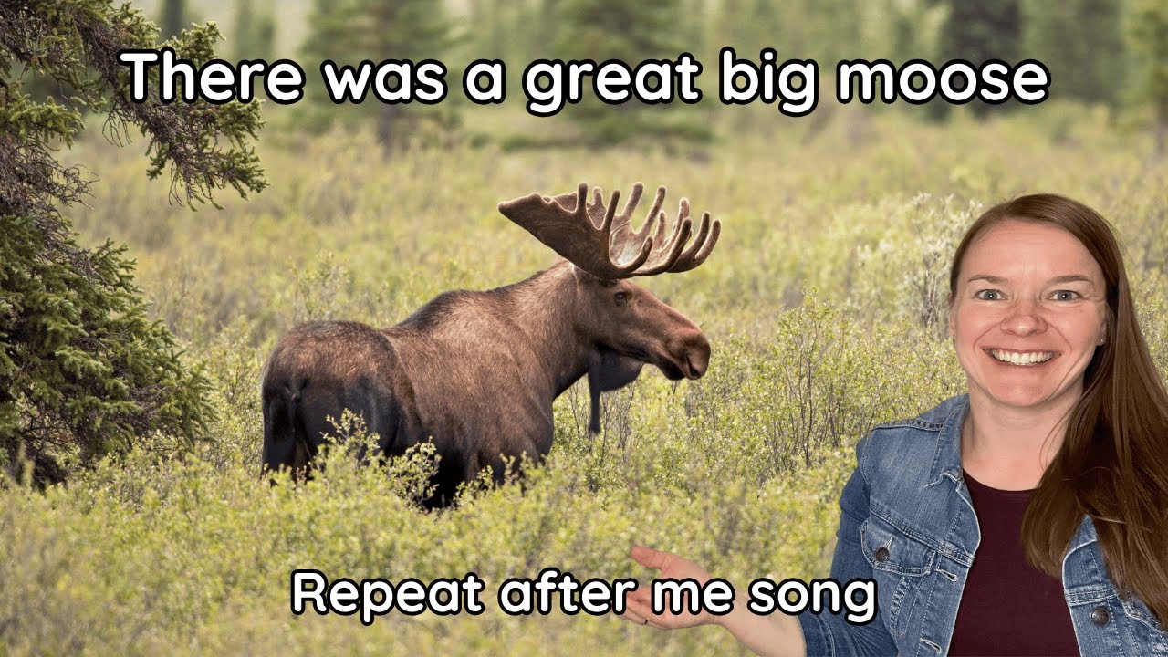 There was a Great Big Moose Song | Repeat after me song | Campfire ...
