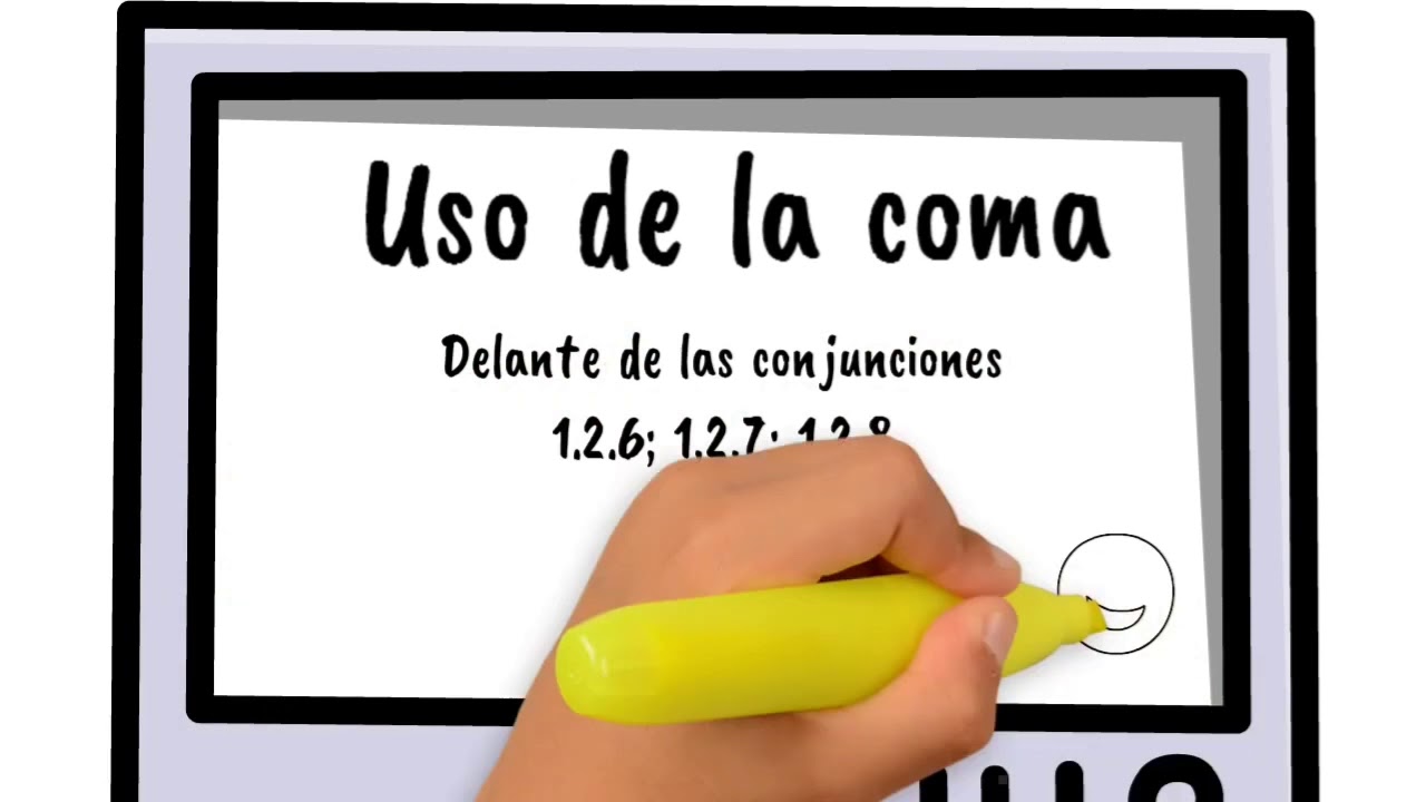 Gramática: Uso de la coma en las conjunciones - YouTube