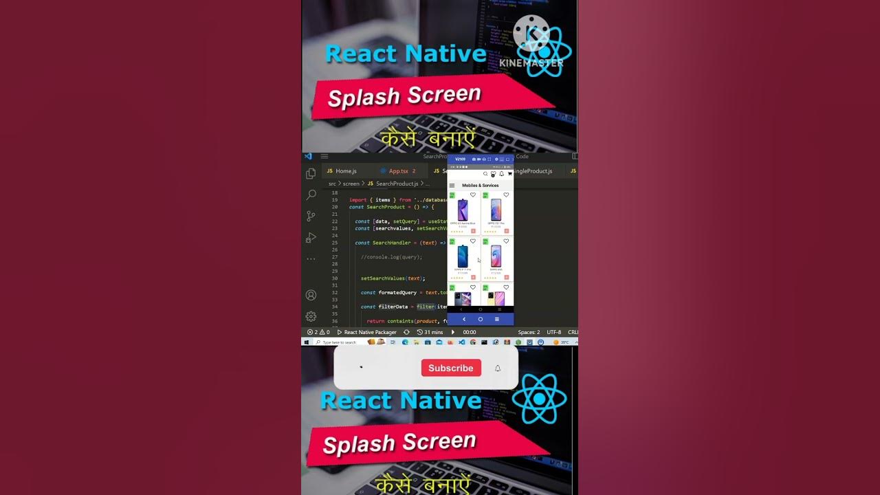 How To Create Splash Screen In React Native Shorts Reactnative Reactnativetutorial Youtube