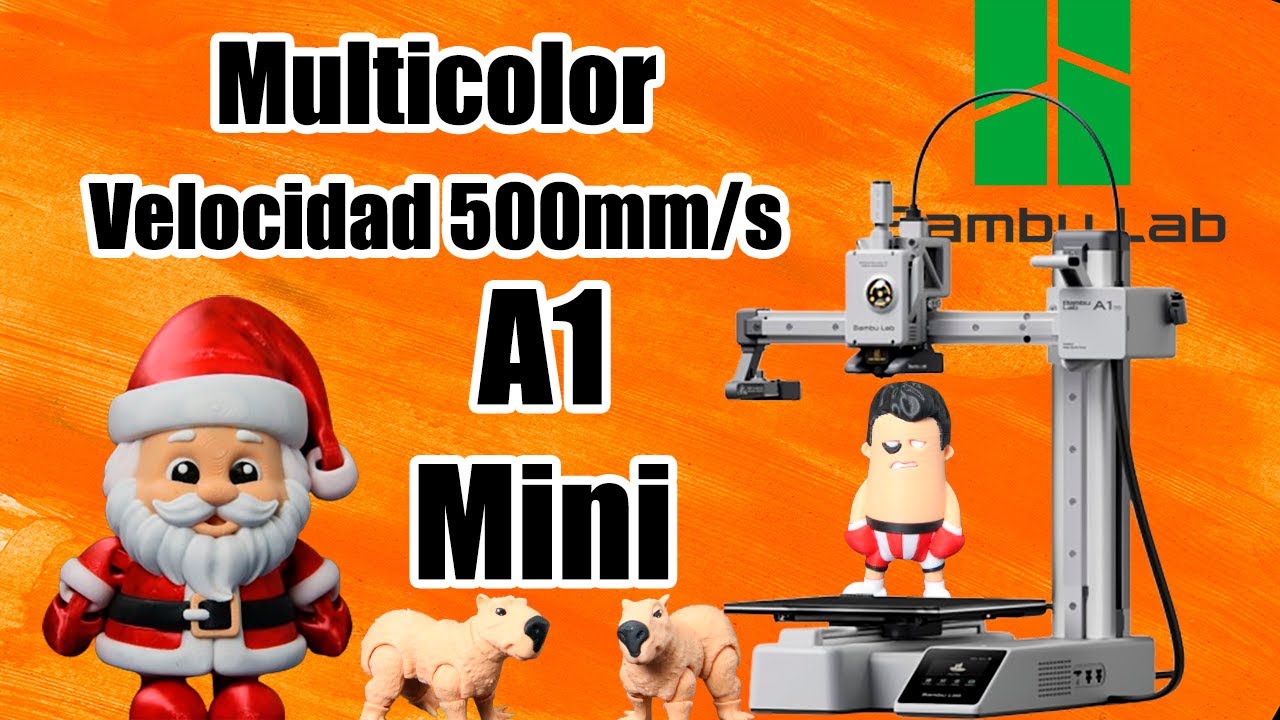 💥Bambulab A1 Mini Impresora 3D Multicolor mas rapida y pequeña del ...