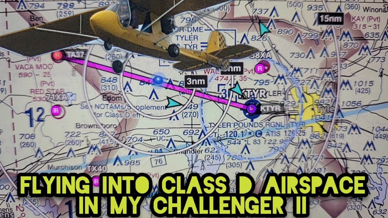 Flying Into Delta Airspace in My Challenger ll - YouTube