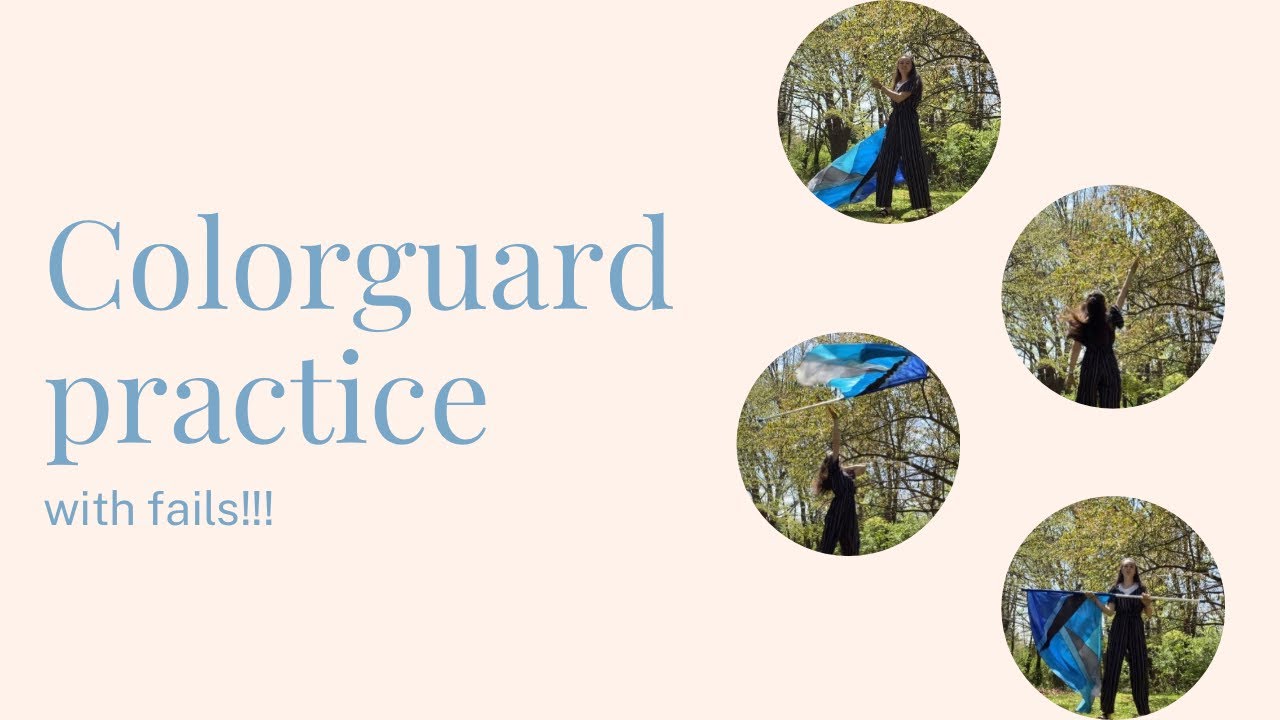 Colorguard practice! - YouTube