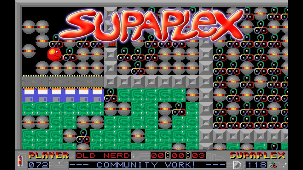 Supaplex | #72 Community Work! | PC (DOS) Gameplay 4K - YouTube