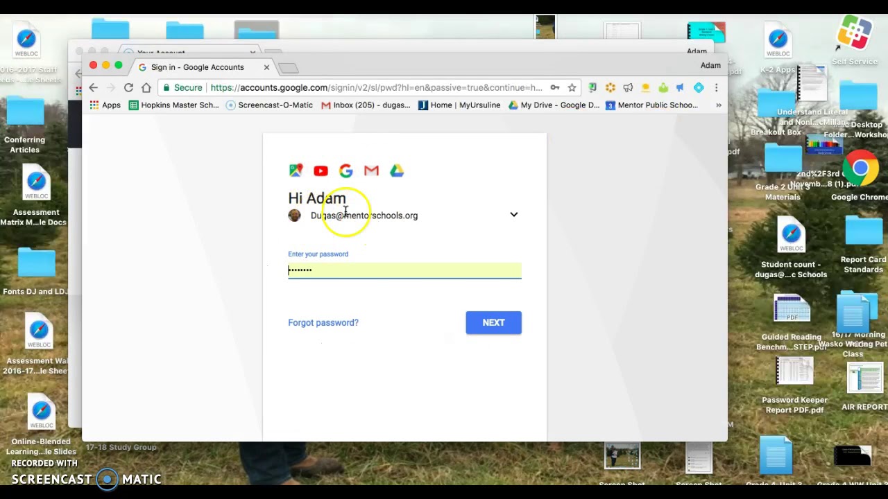 Logging into Google from Home - YouTube
