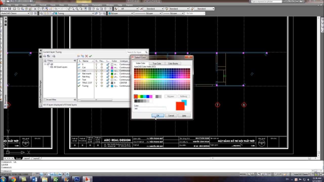 Autocad 4 Cửa đi và cửa sổ - YouTube