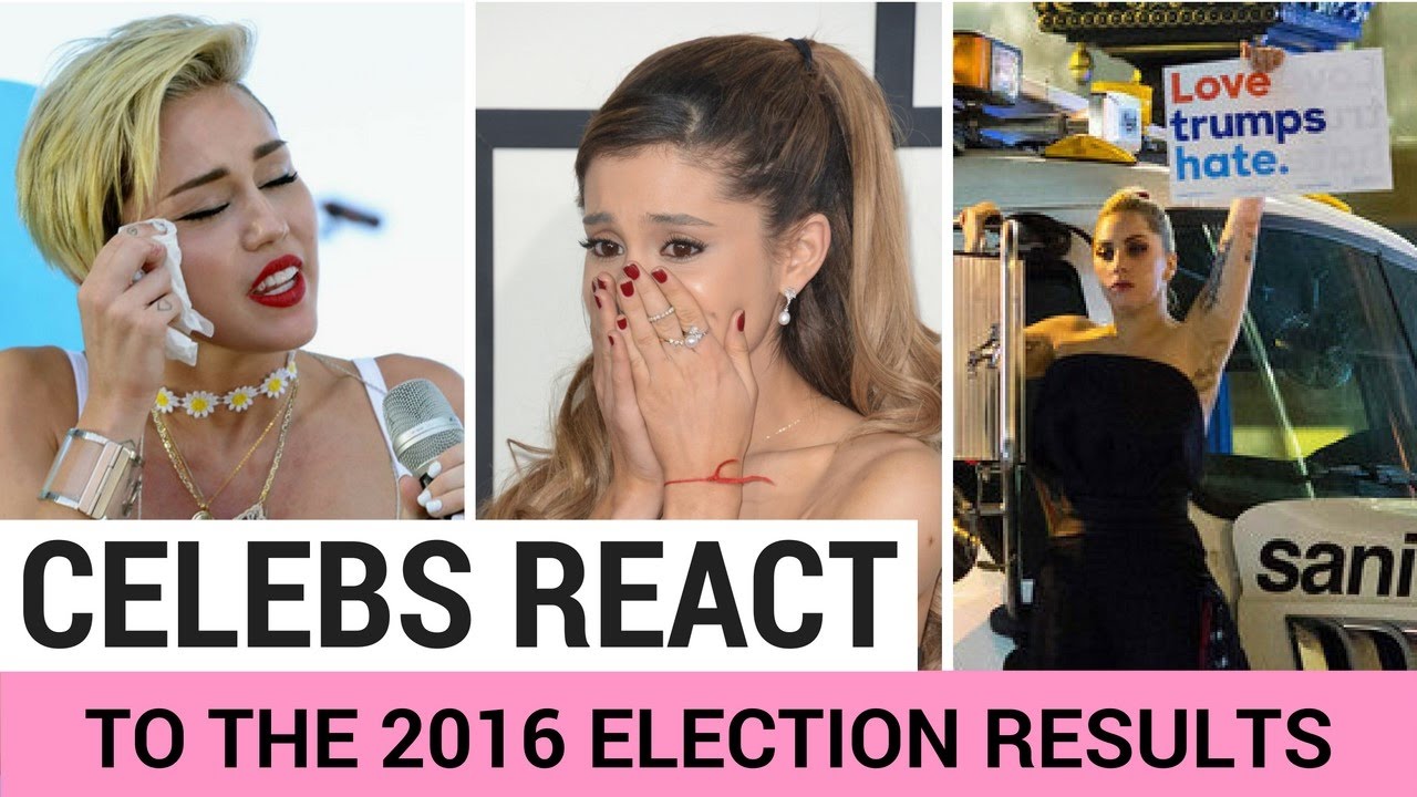 Celebrities React To Donald Trump Winning Election! | Hollywire - YouTube