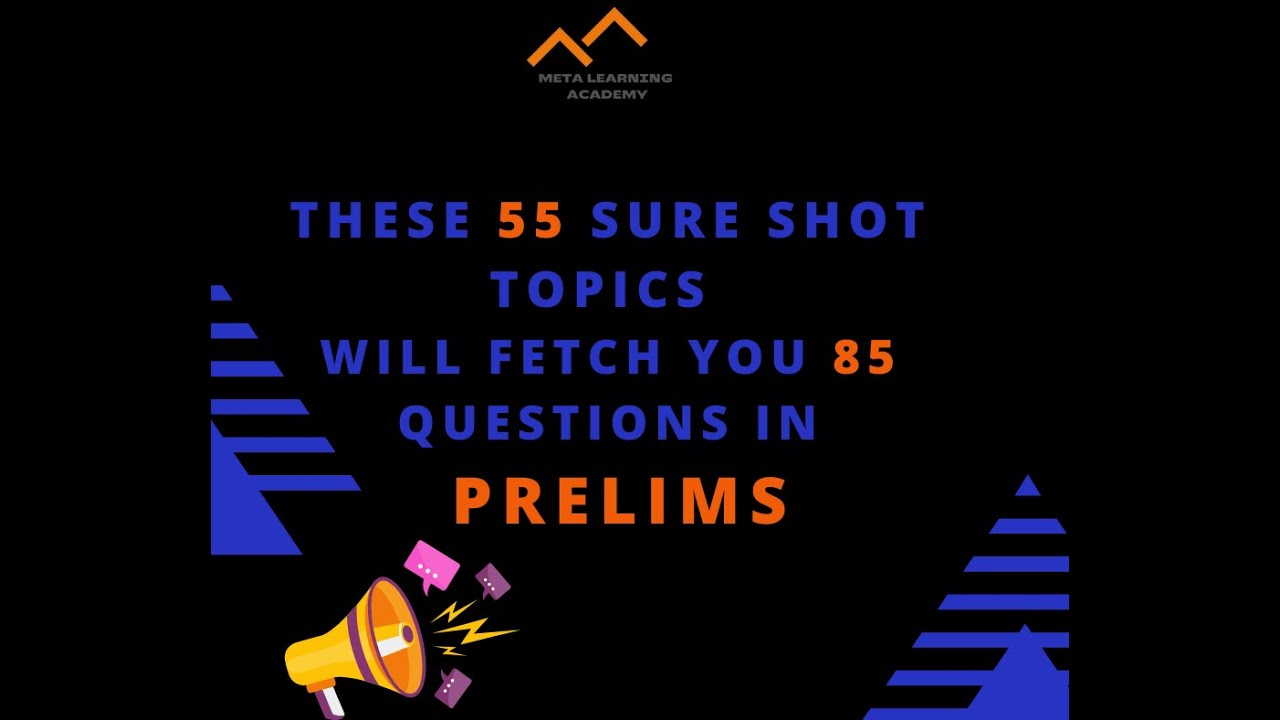These 55 Sure Shot Topics will Fetch You 85 Questions In PRELIMS - YouTube