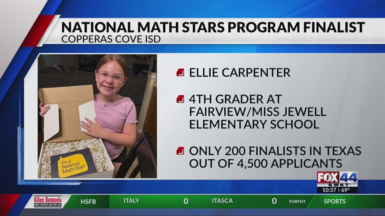 Copperas Cove elementary student named National Math Stars finalist ...